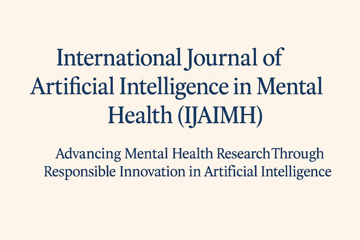 International Journal of Artificial Intelligence in Mental Health (IJAIMH)